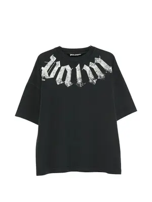 Palm Angels Big Neck Logo Printed T-shirt