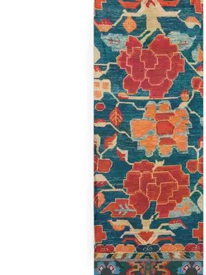 PIERRE-LOUIS MASCIA Aloewon Floral-print Silk-blend Scarf - Blue