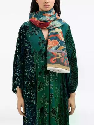 PIERRE-LOUIS MASCIA Aloewon Floral-print Silk-blend Scarf