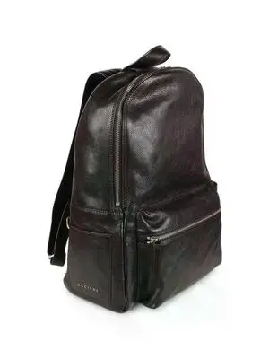 Orciani Grained Leather Backpack