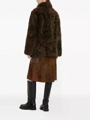 Ports 1961 Double-breasted Shearling-texture Coat