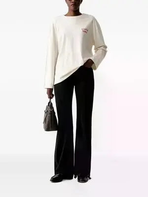 Kenzo Boke Heart Logo-embroidered Long-sleeved T-shirt
