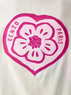 Kenzo Boke Heart Logo-embroidered Long-sleeved T-shirt