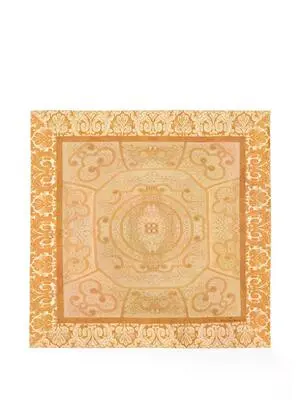 PIERRE-LOUIS MASCIA Aloeuw Floral-print Silk Scarf - Neutrals