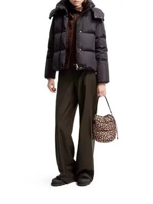 Moncler Castlenew Hooded Down Jacket - Black