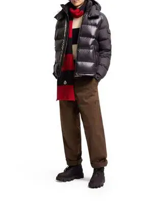 Moncler Maya Short Hooded Down Jacket - Black