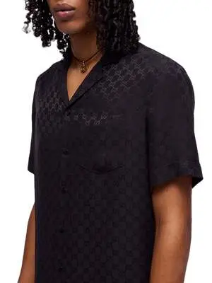 Gucci Gg Jacquard Silk Shirt