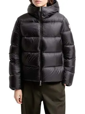 Moncler Feligule Hooded Short Down Jacket