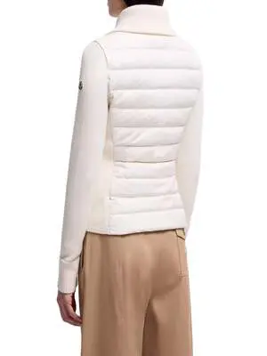 Moncler Padded Wool Zip-up Cardigan