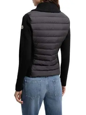 Moncler Padded Wool Zip-up Cardigan