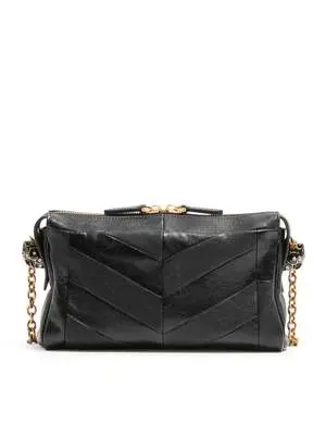 Valentino Garavani Panthea Small Chevron Nappa Shoulder Bag