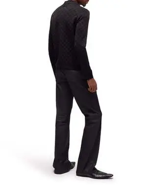 Gucci Gg Jacquard Viscose Polo Shirt