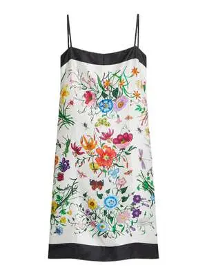 Gucci Printed Silk Twill Dress - Multicolor