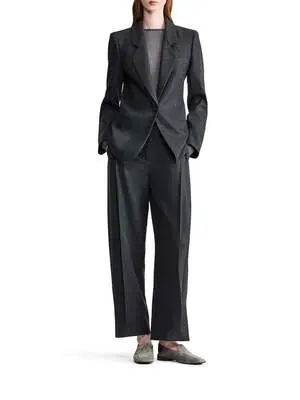 Giorgio Armani Single-breasted Wool And Cashmere Flannel Jacket