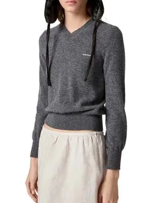 Miu Miu V-neck Wool Sweater