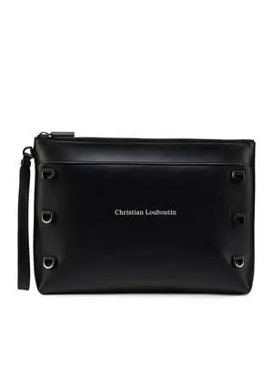 CHRISTIAN LOUBOUTIN Kosmica Smooth Calfskin Clutch