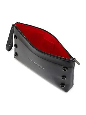 CHRISTIAN LOUBOUTIN Kosmica Smooth Calfskin Clutch