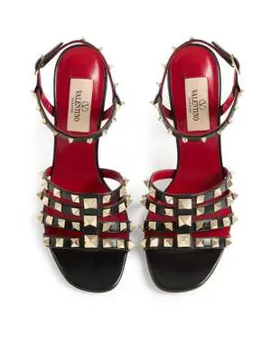 Valentino Garavani 100mm Rockstud Kidskin Sandal