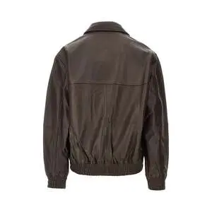 Studio Nicholson Piston Leather Bomber Jacket
