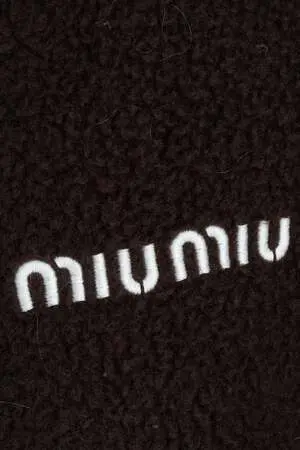 Miu Miu Fur Collar Zip Up Jacket