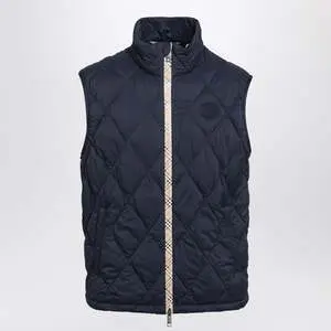 Burberry Acresford Navy Quilted Nylon Gilet - Blue