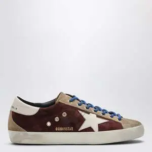 GOLDEN GOOSE Sneakers Super-star Dark /warm Grey/buttercream - Red