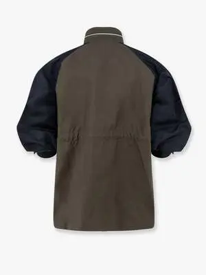 Sacai Canvas Jacket With Nylon Sleeves