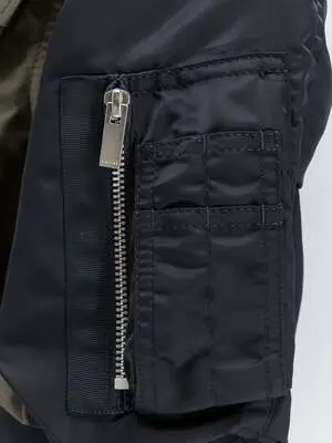 Sacai Canvas Jacket With Nylon Sleeves
