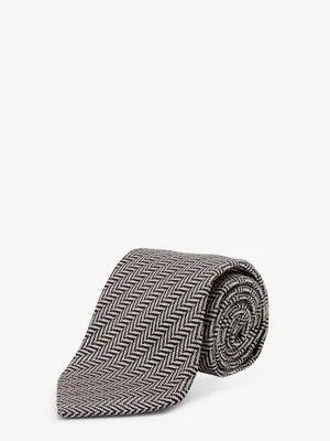 TOM FORD Silk Tie - Silver