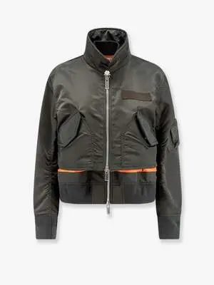 Sacai Cropped Nylon Jacket - Yellow