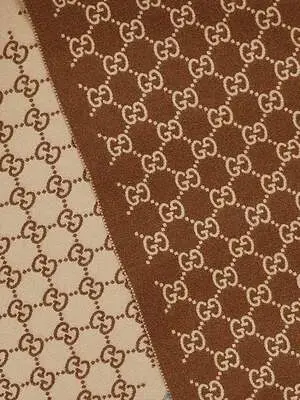 Gucci Cashmere Scarf With Gg Print