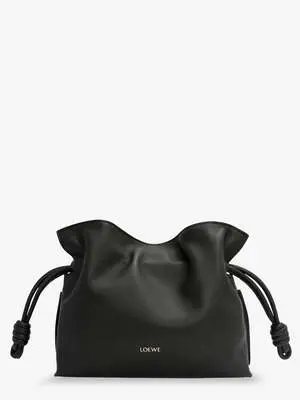 Loewe Flamenco Leather Clutch - Black