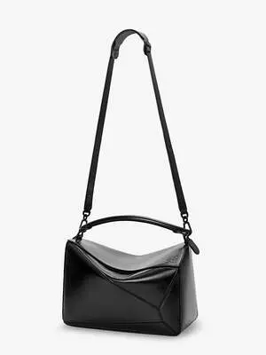 Loewe Puzzle Large Leather Bag - Black