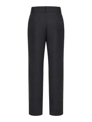 Giorgio Armani Tailored Wool Trousers With Pleats
