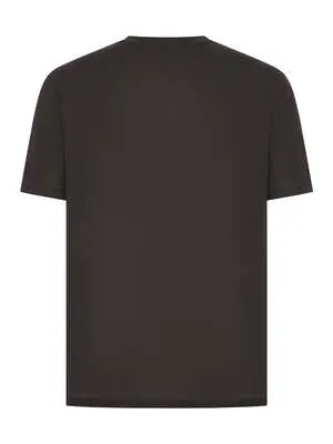 Saint Laurent Cassandre T-shirt In Silk And Cotton