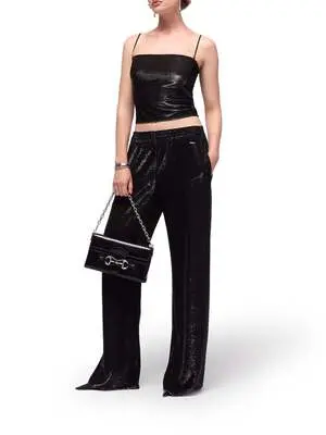 Gucci Iridescent-effect Jersey Trousers