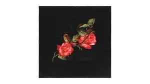Givenchy 4g Flower Silk Scarf - Black