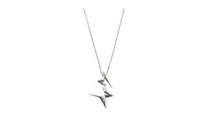 FERRAGAMO Double Star Pendant Necklace - Silver