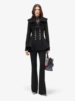 Alexander McQueen Waterfall Collar Coat