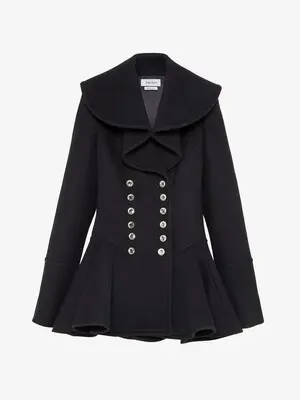 Alexander Mcqueen Cuffed Coats For Women
