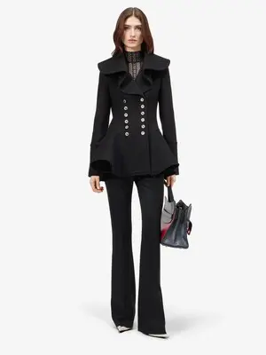 Alexander McQueen Waterfall Collar Coat