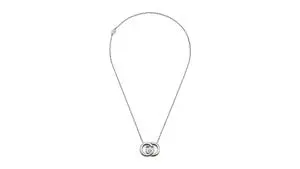 Gucci Interlocking Pendant Necklace - Silver