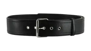 Alexander McQueen Wide Leather Belt - Black