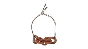 FERRAGAMO Sella Leather Choker Necklace - Multicolor