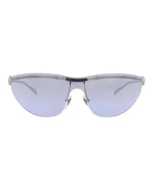 Gucci Shieldframe Metal Sunglasses - Silver Silver Violet