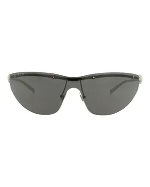 Gucci Shieldframe Metal Sunglasses - Silver Silver Grey