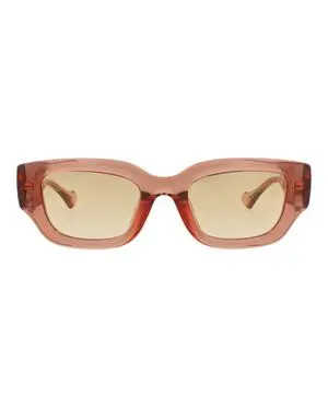 Gucci Cat Eyeframe Injection Sunglasses - Brown Brown Orange