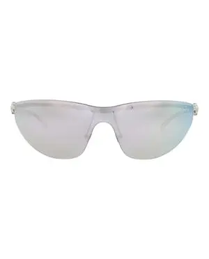 Gucci Shieldframe Metal Sunglasses - Silver Silver Silver