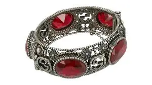 Gucci Crystal Interlocking G Hinge Bracelet