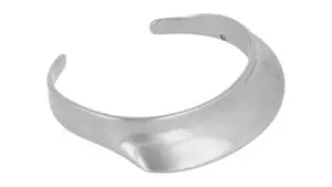 FERRAGAMO Large Sculptural Cuff - Silver